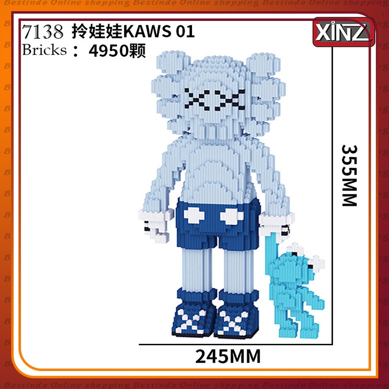 Jual Nano Block KAWS Series | Bricks education Nano Block | Shopee ...