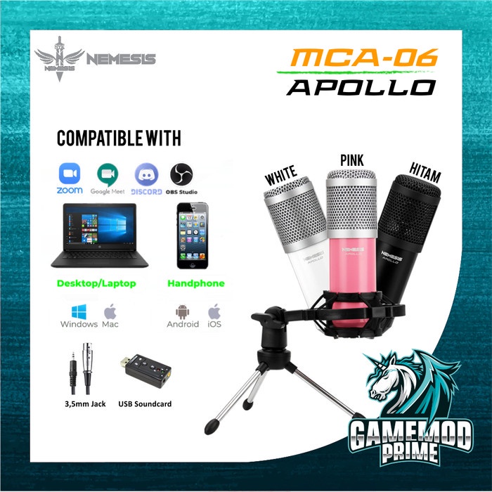Jual Microphone Mic Condenser Audio NYK Nemesis MCA-06 Apollo | Shopee ...