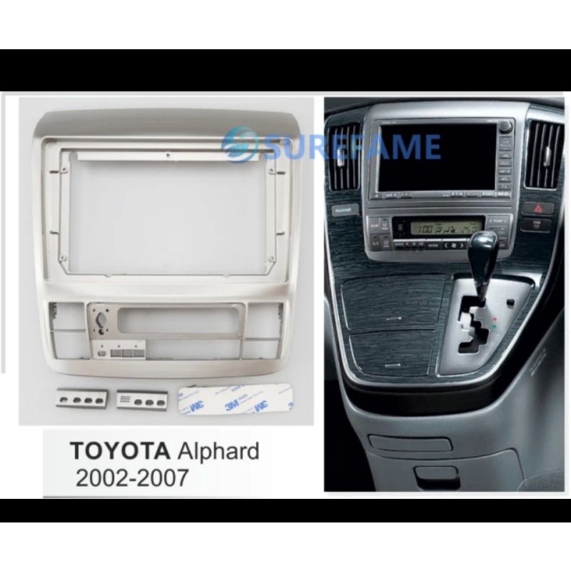 Jual frame panel alphard 2003 up 9 inchi android | Shopee Indonesia
