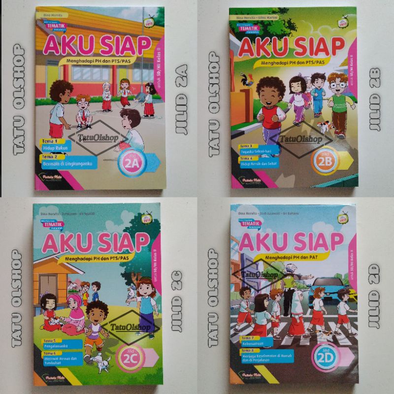 Jual Buku Aku Siap Menghadapi PH dan PTS PAS SD Kelas 2 Jilid 2a 2b 2c ...