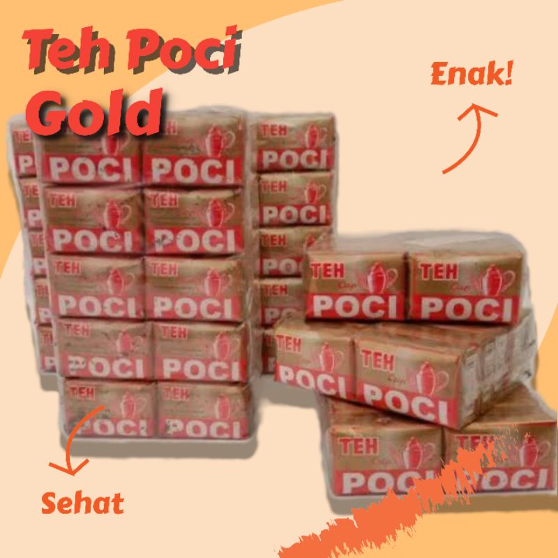 Jual Teh Poci Gold 10 gram Isi 10 Pcs | Shopee Indonesia