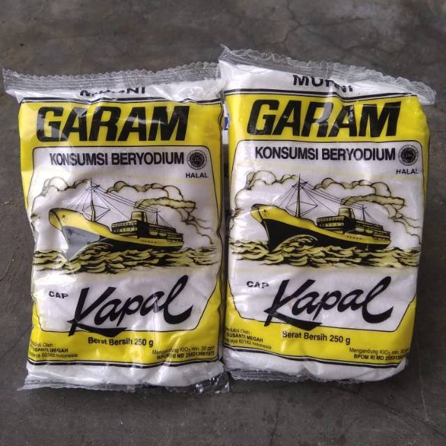 Jual Garam Cap Kapal MURNI GARAM KONSUMSI BERYODIUM | Shopee Indonesia