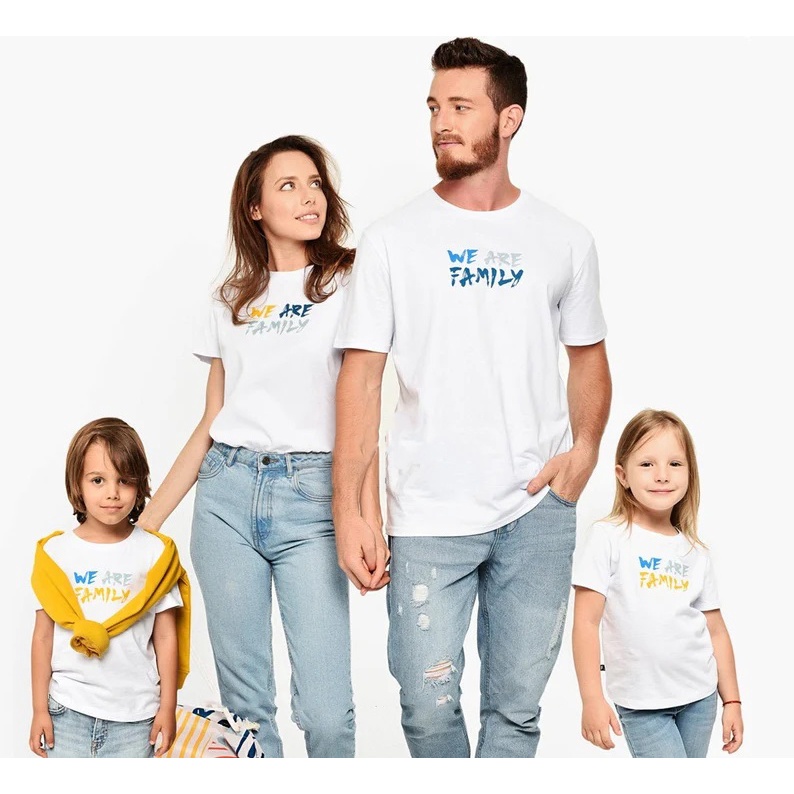 Jual Fam We Are Family Kembaran Ayah Ibu Anak Ready Banyak Motif Lucu