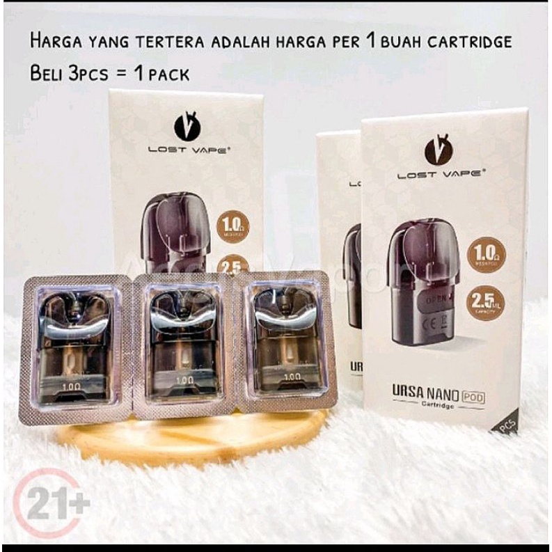 Jual CARTRIDGE VAPOOR URSA BABY / URSA NANO 0.8 Ohm - 1,0 Ohm AUTHENTIC ...