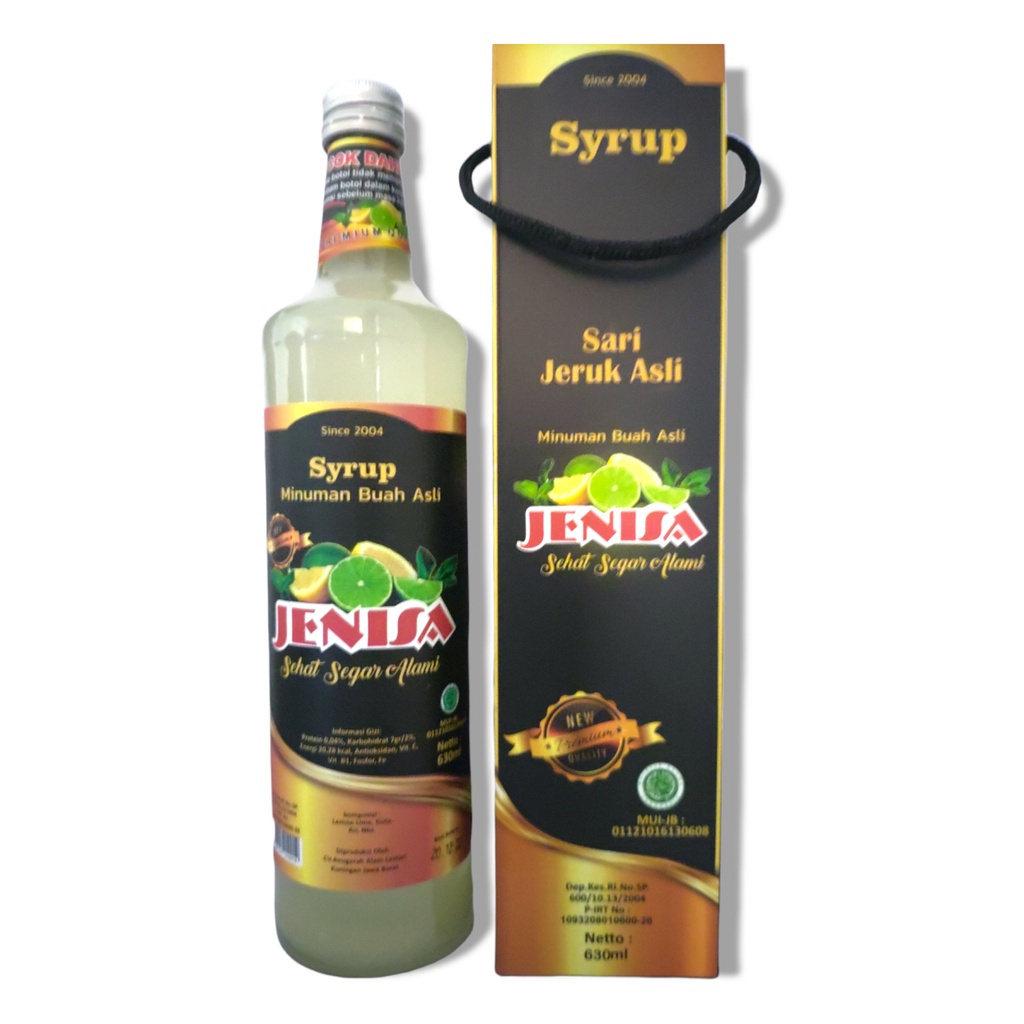 Jual JENISA sirup Jeruk Lemon asli alami 620ml khas kuningan | Shopee ...