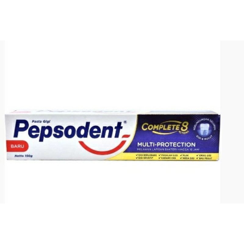 Jual Pepsodent Pasta Gigi Complete 8 Action 150g | Shopee Indonesia