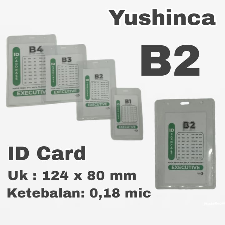 Jual ID CARD B2 (124 X 80 MM ) EXECUTIVE- YUSHINCA / KARTU PANITIA / KARTU STUDYTOUR / KARTU ...