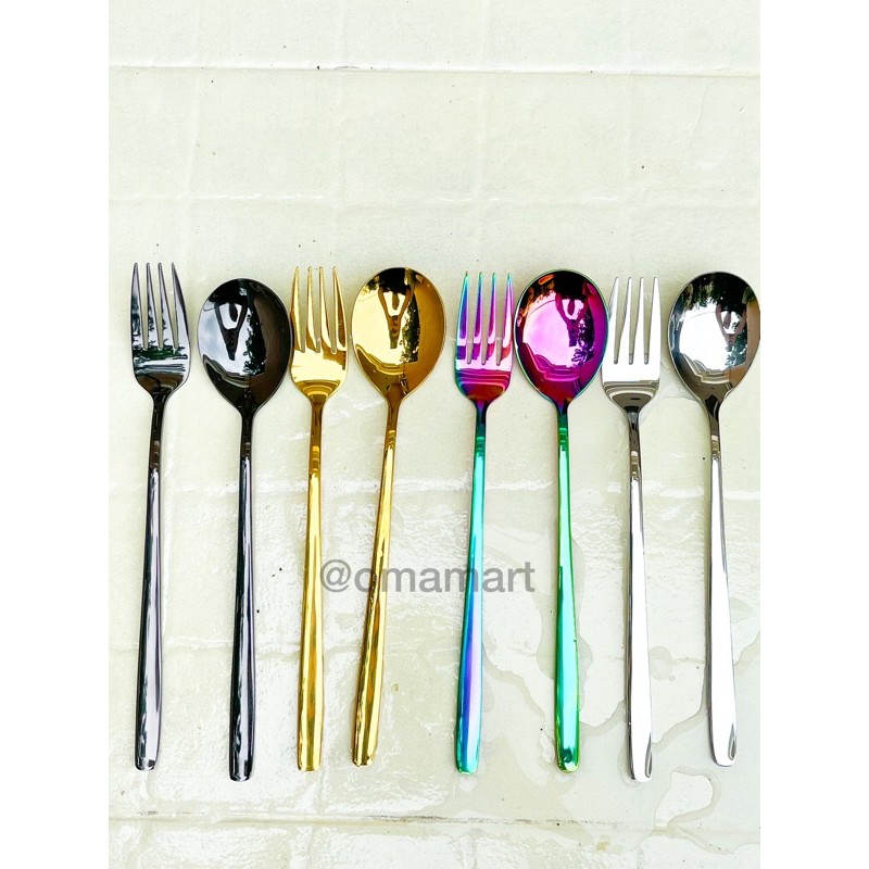 Jual Sendok Garpu Set Korea Stainless SUS 304 Food Grade | Shopee Indonesia