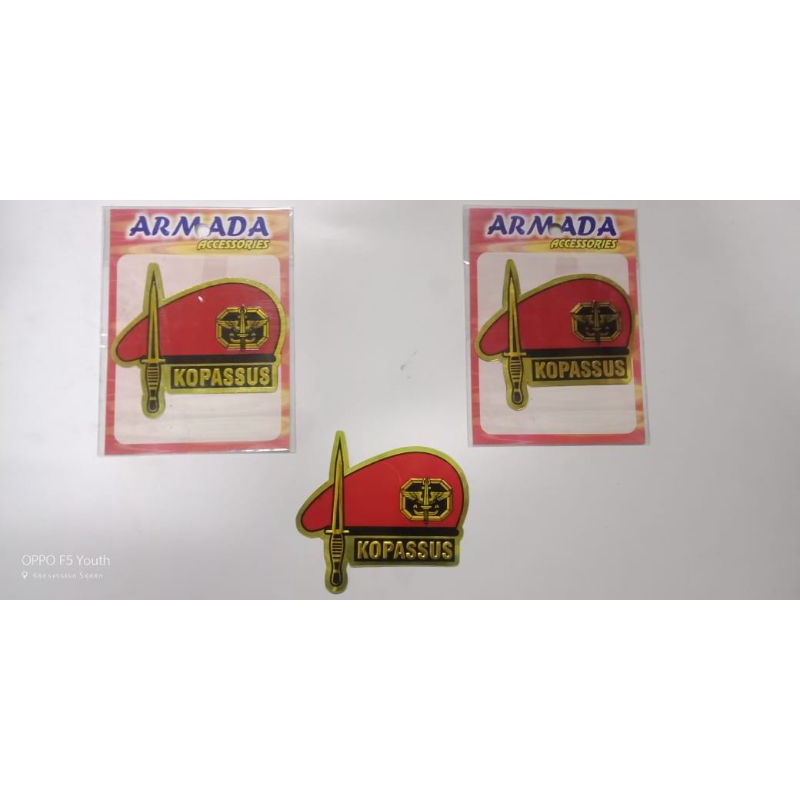 Jual Stiker Kilap kaca Kopassus | Stiker motor Kopassus | Stiker Mobil ...