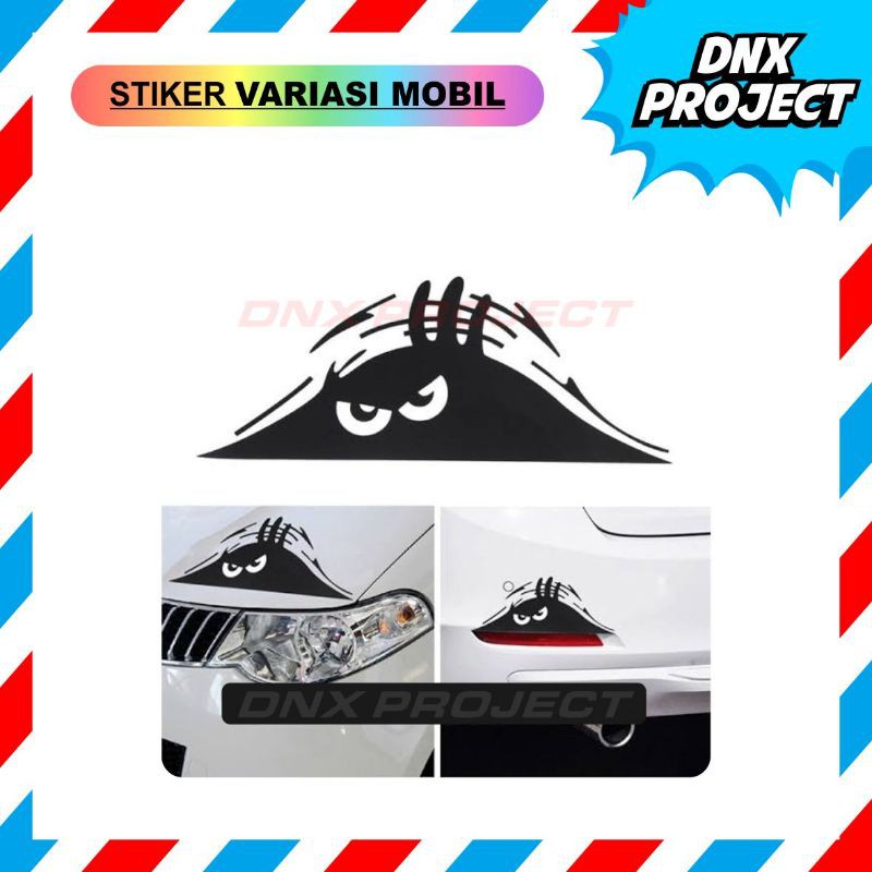 Jual STIKER MOBIL CUTTING STICKER MOBIL - MONSTER PEEKING | Shopee ...