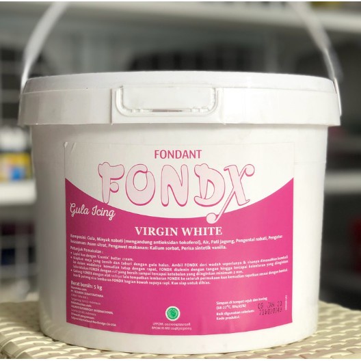 Jual FONDX ROLLED FONDANT VIRGIN WHITE REPACK 1kg | Shopee Indonesia
