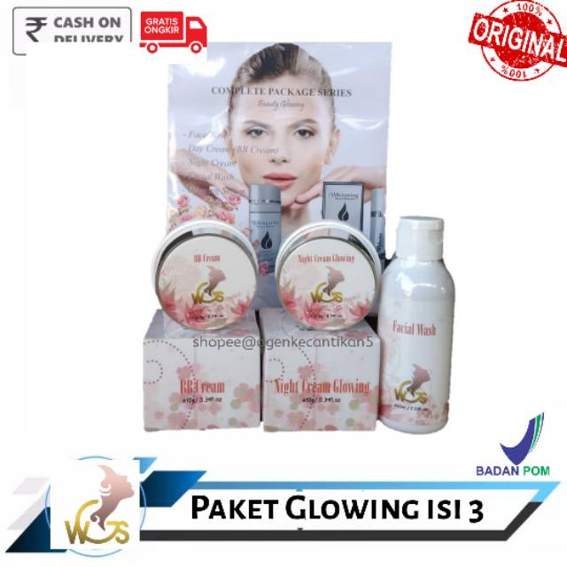 Jual WGS BPOM - PAKET GLOWING ISI 3 WGS BPOM - ORIGINAL - CREAM WGS - CREAM GLOWING -WGS ...