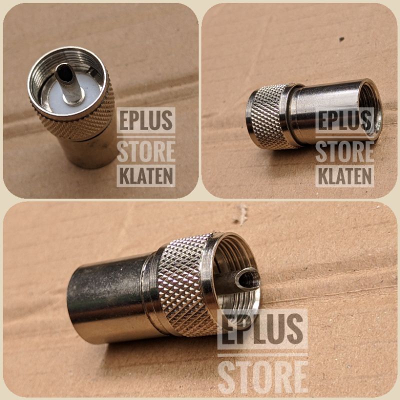 Jual konektor RG8 TEFLON PL 259 Male connector 8D rig ht | Shopee Indonesia