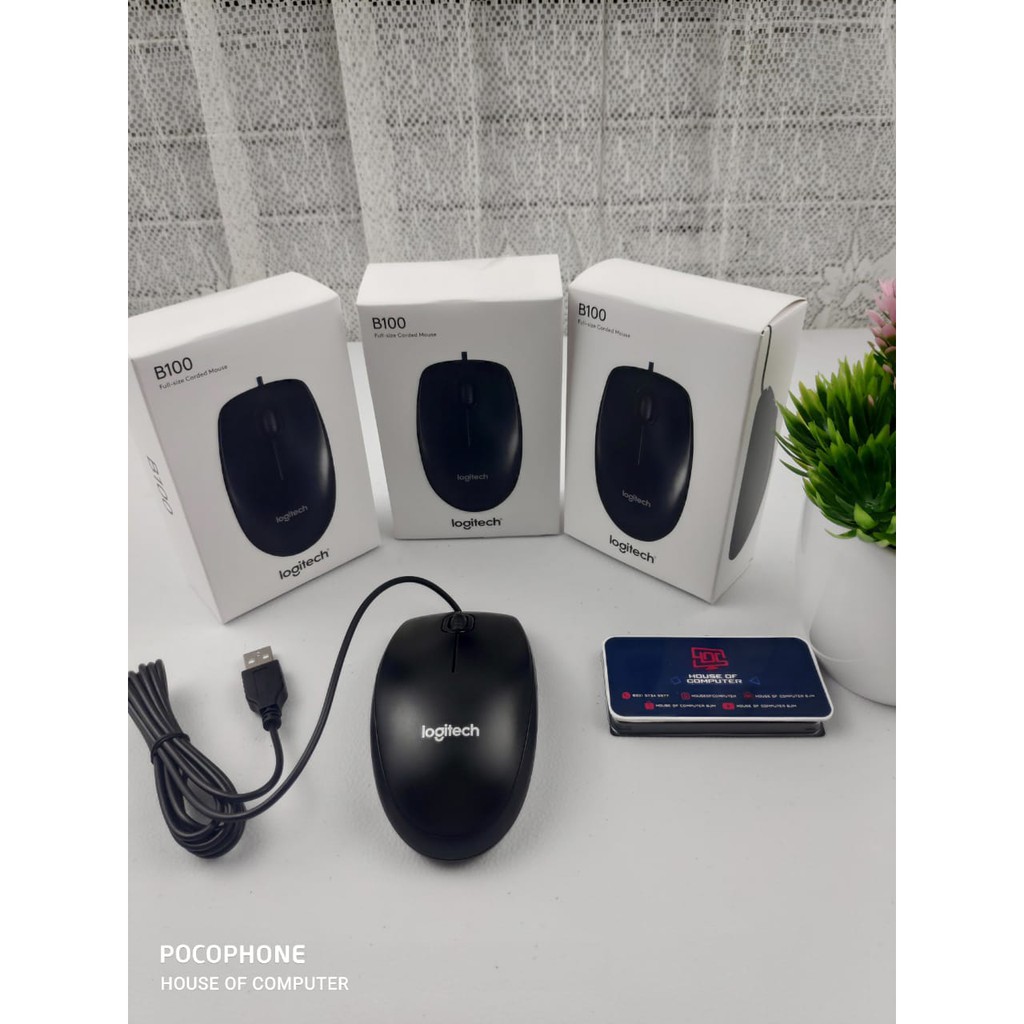 Jual Mouse logitech B-100 original b100 | Shopee Indonesia
