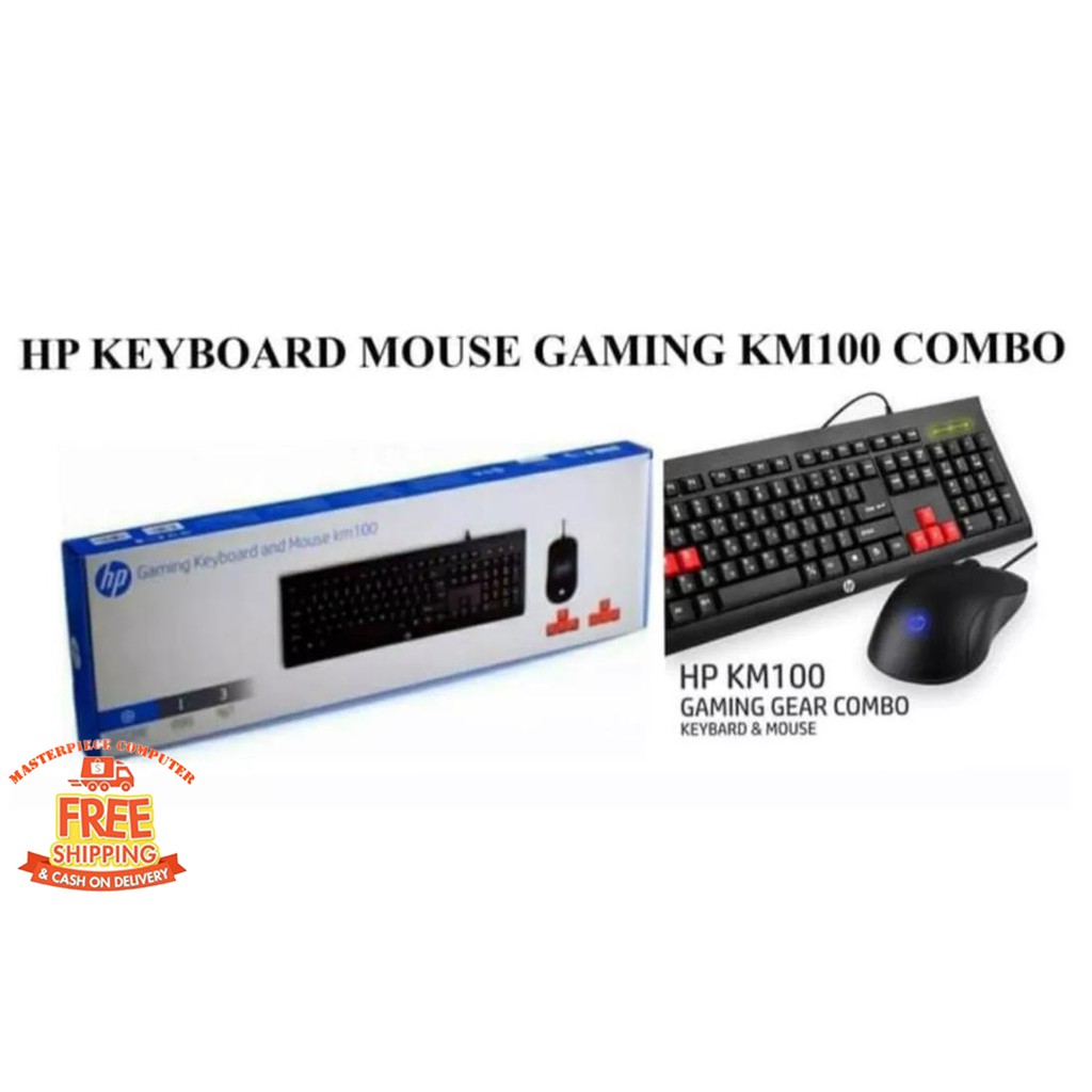 Jual KEYBOARD MOUSE GAMING HP KM100 | Shopee Indonesia
