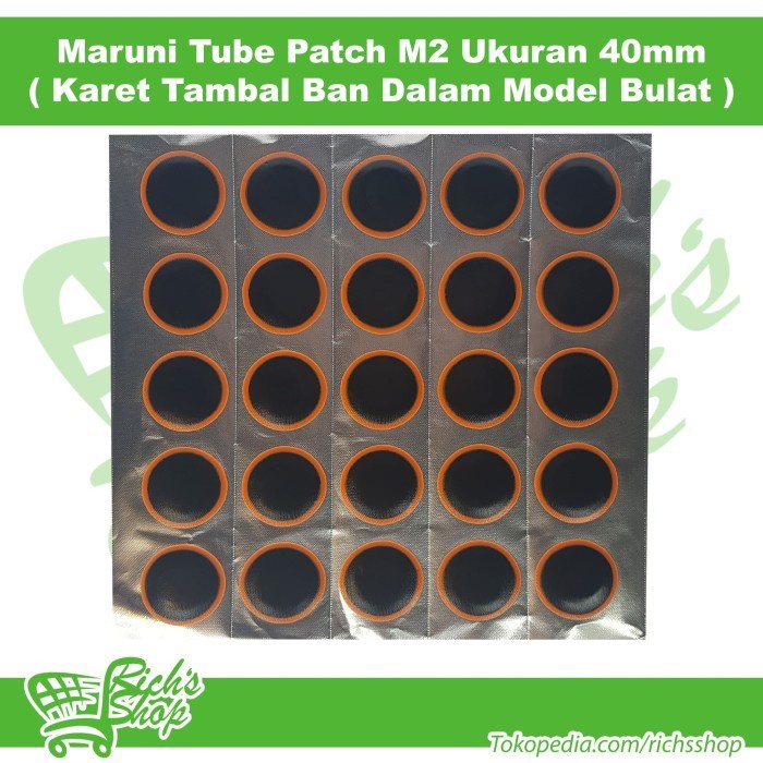 Jual HGS0X-32 Karet Tambal Tip Top Ban Dalam Maruni TBD M2 Lembar Bulat ...