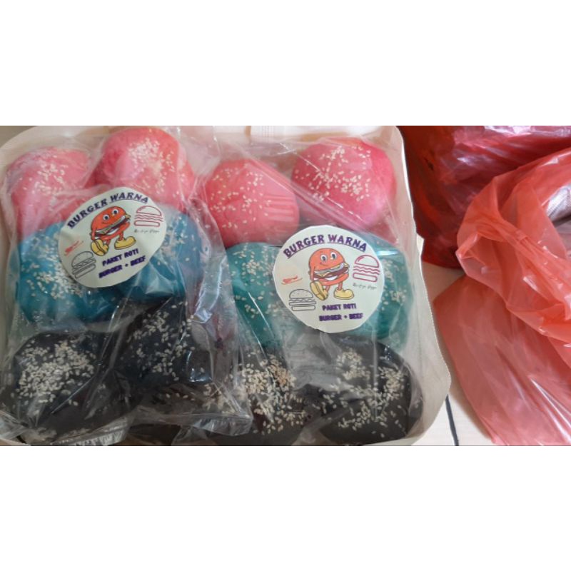 Jual roti burger warna | Shopee Indonesia
