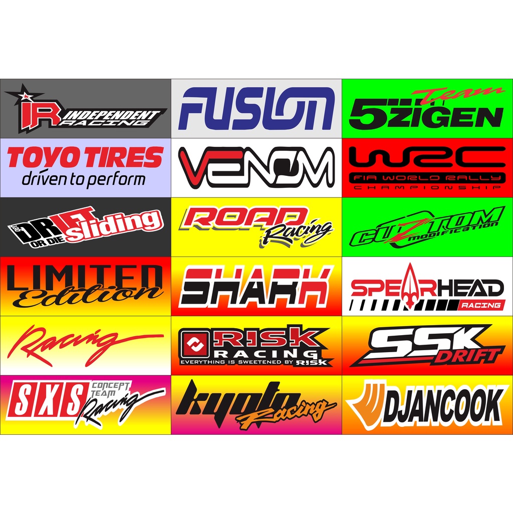 Jual STIKER PACK RACING ISI banyak Stiker Racing Stiker Motor Sticker ... Jual STIKER PACK RACING ISI banyak Stiker Racing Stiker Motor Sticker ...
