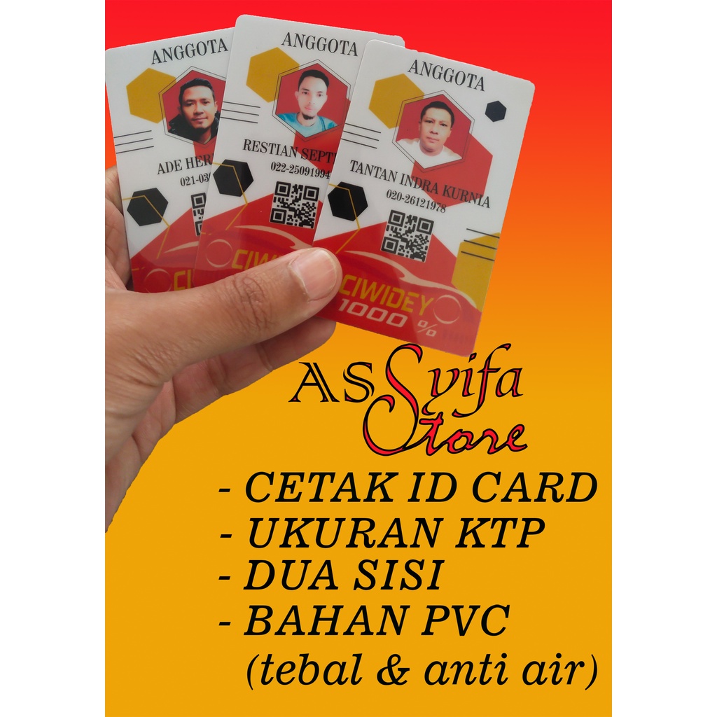 Jual CETAK ID CARD 2 SISI & 1 SISI (TINGGAL CETAK) | Shopee Indonesia