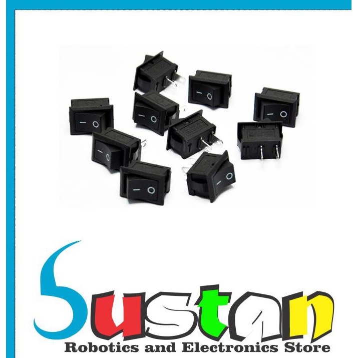 Jual Kcd1-11 Saklar Rocker Switch On Off Kotak 2P 3A 250V 6A 125V Ac ...