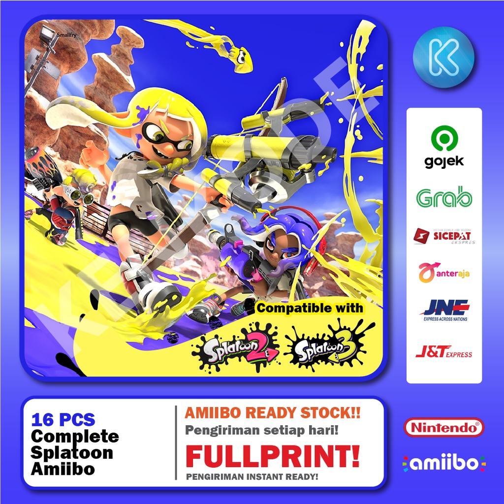 Jual Splatoon Amiibo Complete (Clone) 16pcs | Shopee Indonesia