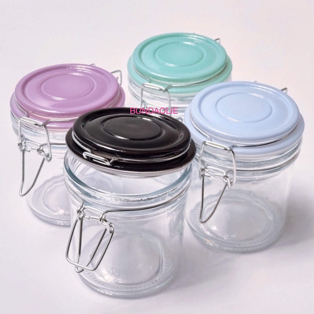 Jual BUNDAOLIE Tempat Bumbu Toples Kaca Satuan Kedap Udara Klip Glass ...