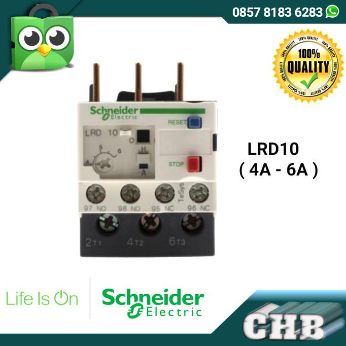 Jual TOR thermal overload schneider LRD 10 ( 4A - 6A ) ORIGINAL ...