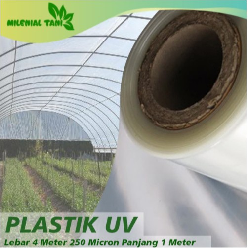 Jual Plastik UV Lebar 4 Meter 250 Micron Panjang 1 Meter | Shopee Indonesia