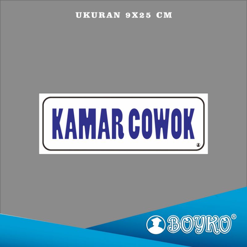 Jual Acrylic Sign/papan nama/Label Acrylic Kamar Cowok | Shopee Indonesia