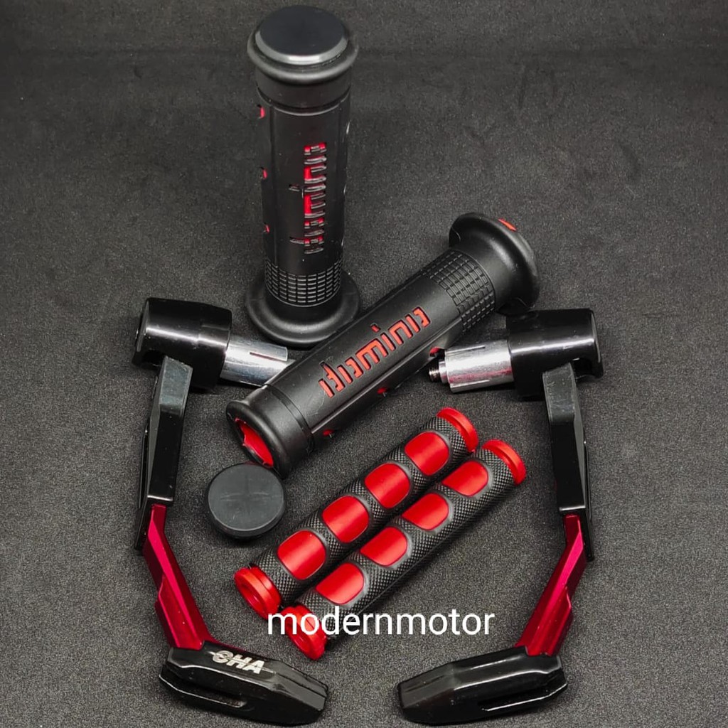 Jual Paket Stang Acc 3in1 Proguard Robot + Grip Dominol + Karet handle ...