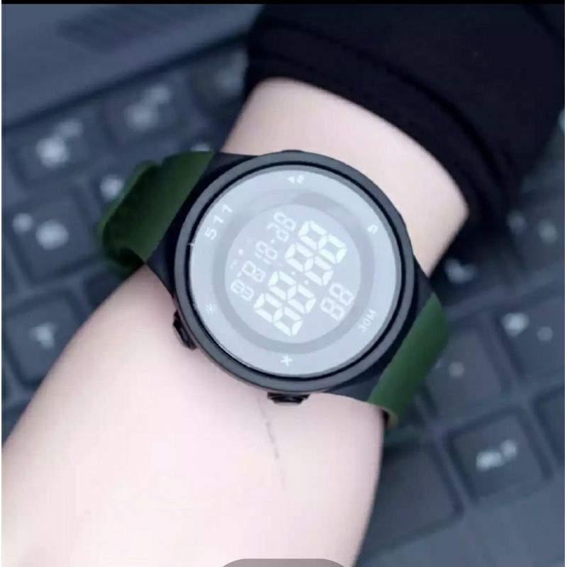 Jual Jam Tangan 511 Ninoc Digital Tali Lengkung Anti Air Jam Tangan ...