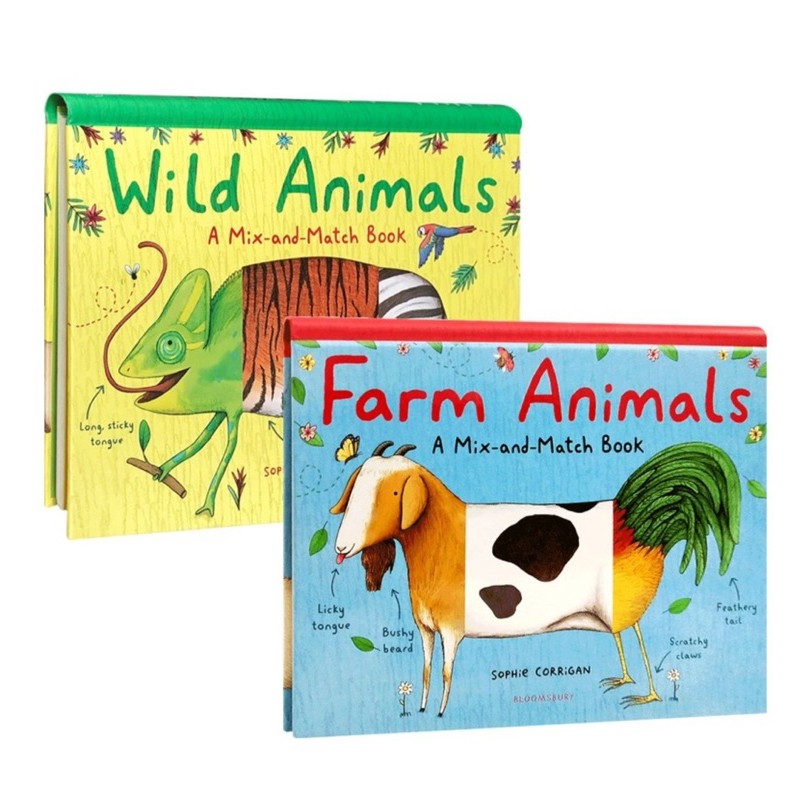 Jual A Mix-and-Match Book Wild Animals / Farm Animals | Shopee Indonesia