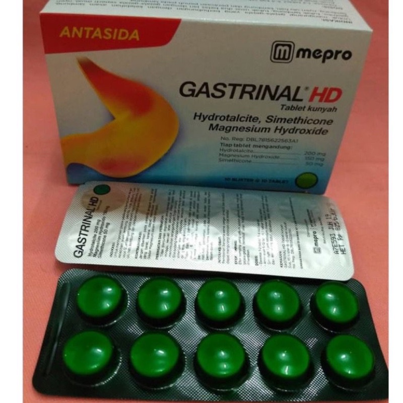 Jual GASTRINAL HD Gastrinal HD isi 10 Tablet Per Strip - Lambung ...