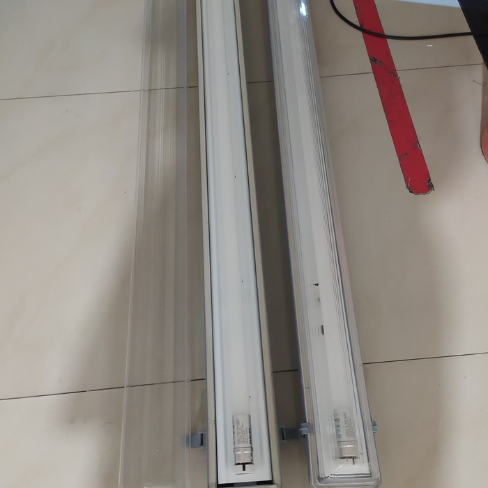 Jual Kap TL LED 1x36 waterproof IP65 120cm rumah lampu T8 Kosongan set ...