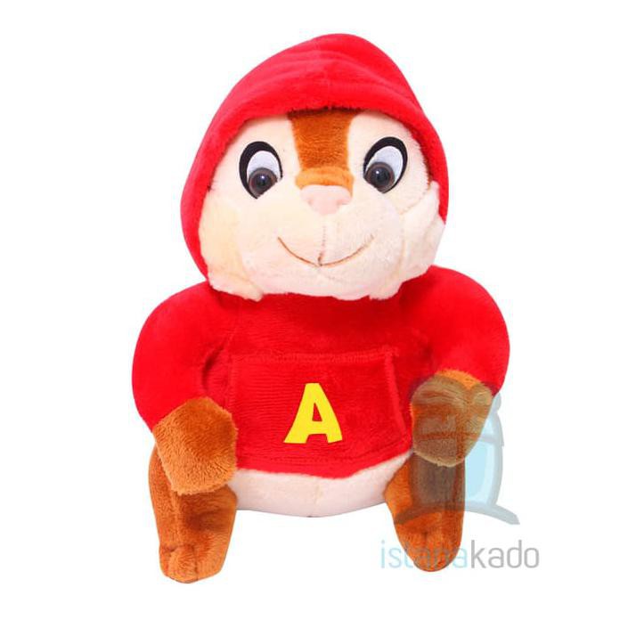 Jual BONEKA TUPAI ALVIN AND THE CHIPMUNKS ALVIN MERAH MERAH BM1593 GT45 ...