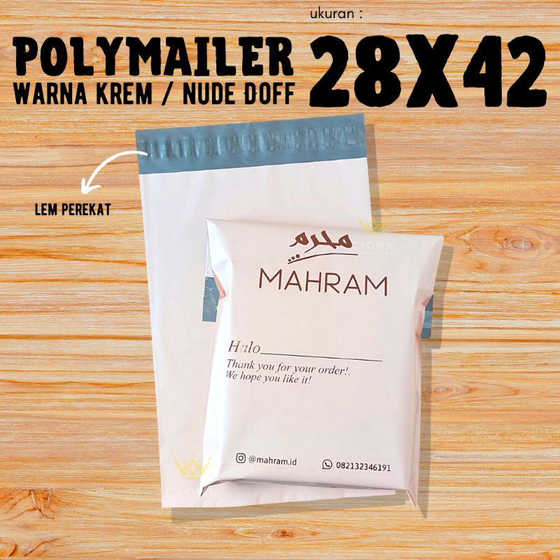 Jual 28x42 SABLON POLYMAILER KREM | Shopee Indonesia