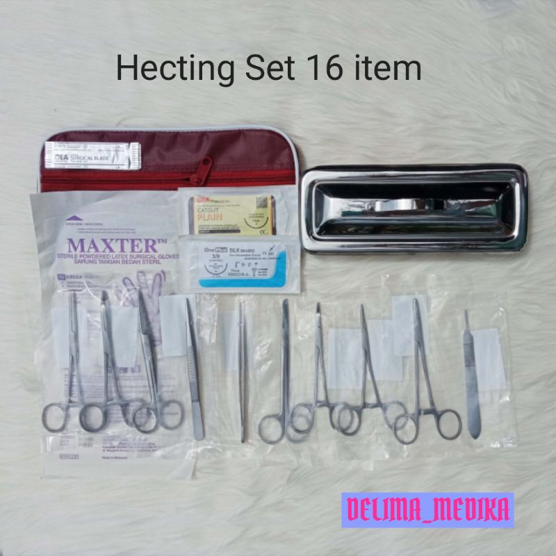 Jual HECTING SET 16 item Paket Komplit Dengan Bak Instrumen 508 ...