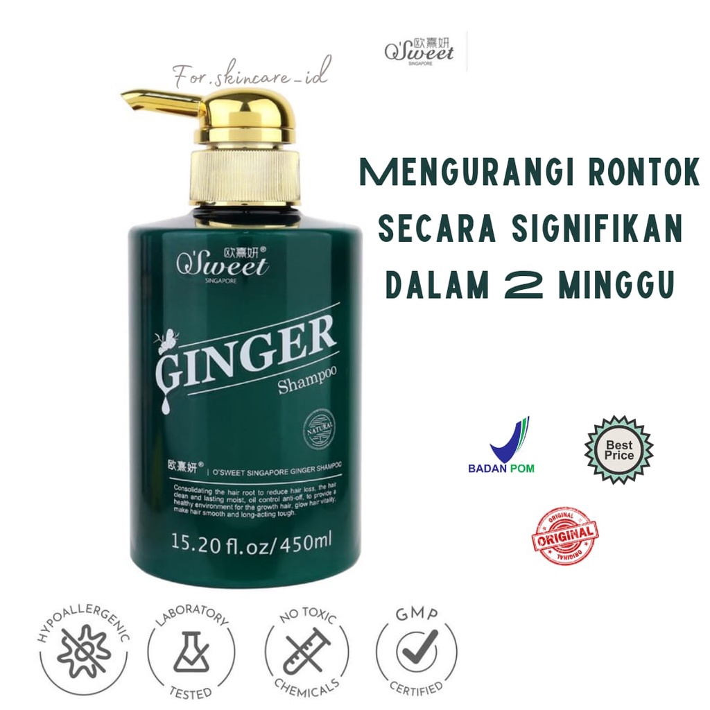Jual OSweet Singapore Ginger Shampoo 450 ML Original OSWEET GINGER ...