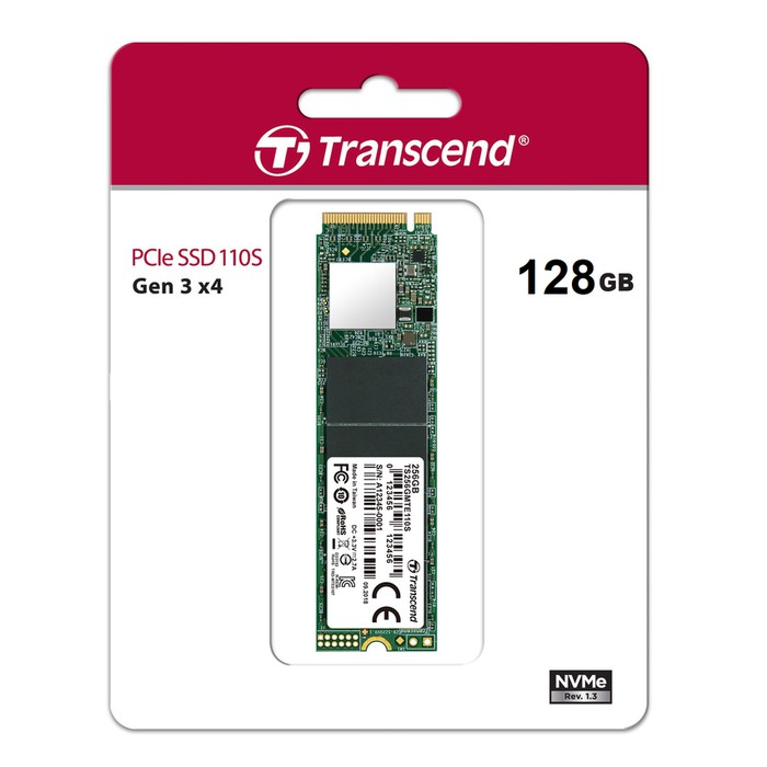 Jual TRANSCEND M.2 SSD PCIe Gen 3x4 NVMe MTE110S - 128GB | Shopee Indonesia