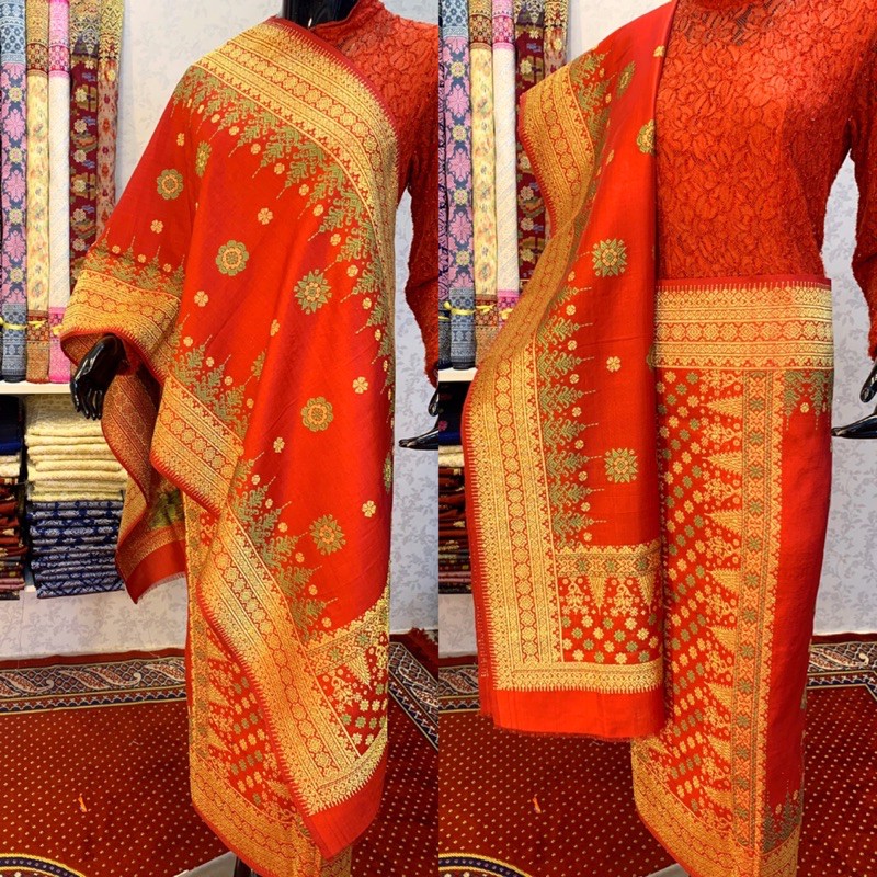 Jual SONGKET TENUN CANTIK MANIS RAKAM ORI - ILHAM SONGKET TENUN TANGAN ASLI PALEMBANG | Shopee ...