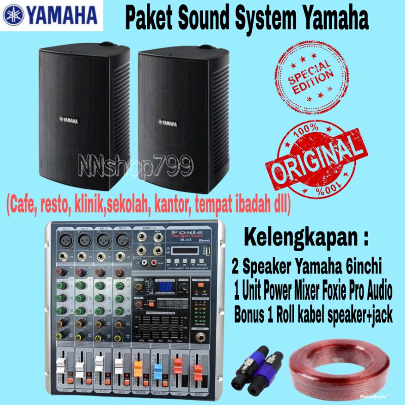 Jual Paket Sound System Speaker Yamaha VS6 isi 2 | Shopee Indonesia