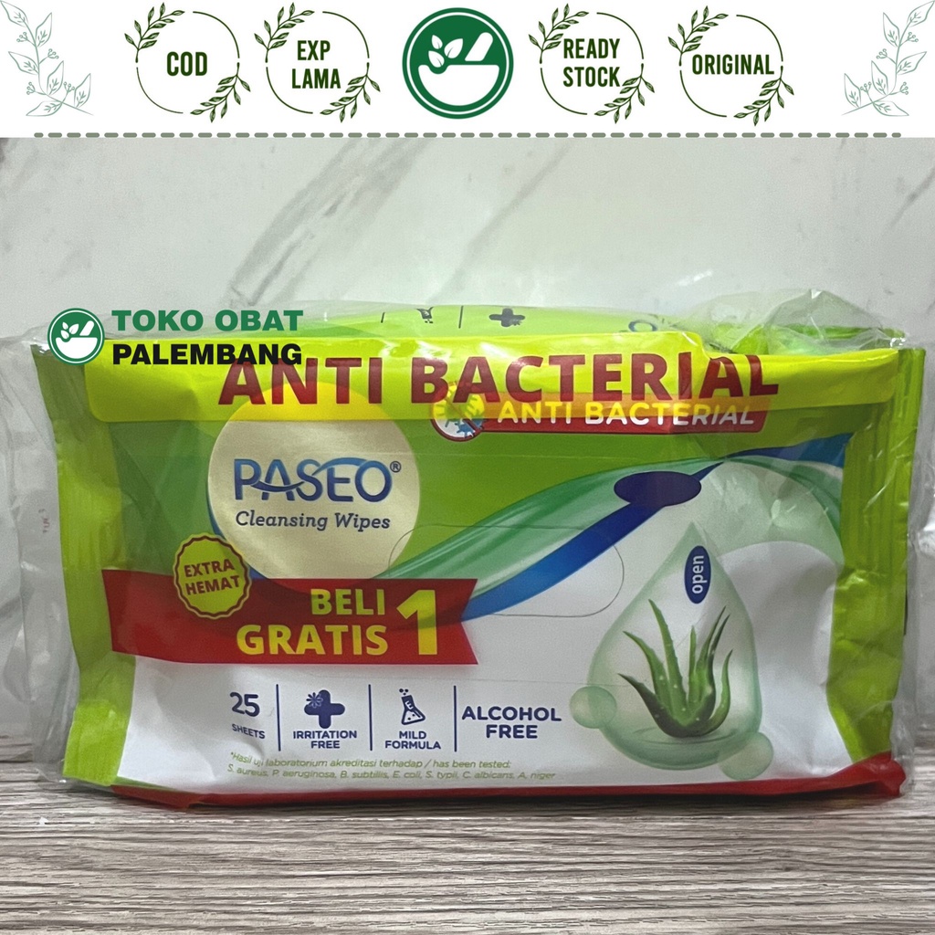 Jual PASEO CLEANSING WIPES ANTI BACTERIAL WET TISSUE TISU BASAH TISUE ...