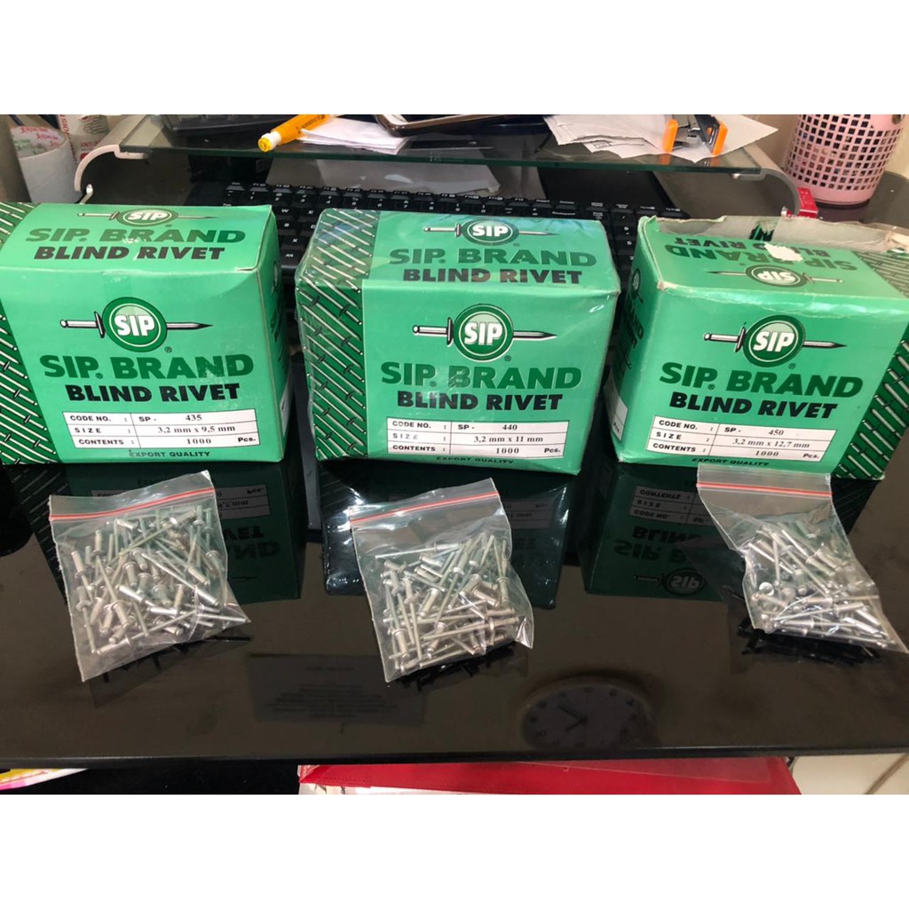 Jual Paku rivet SIP BRAND Varian 435 - 440 - 450 Harga Per 50 Pcs ...