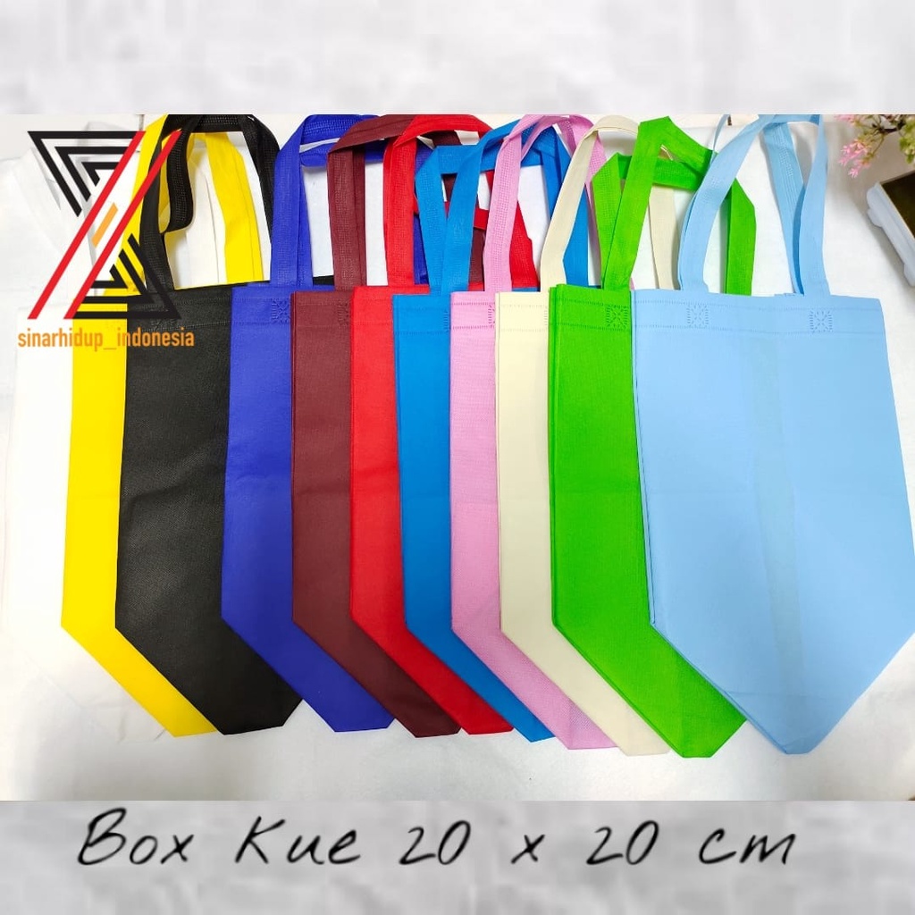 Jual Goodie Bag Tas Belanja Bb 23 Dus Kotak Nasi Box Kue 23X30 Spunbond ...