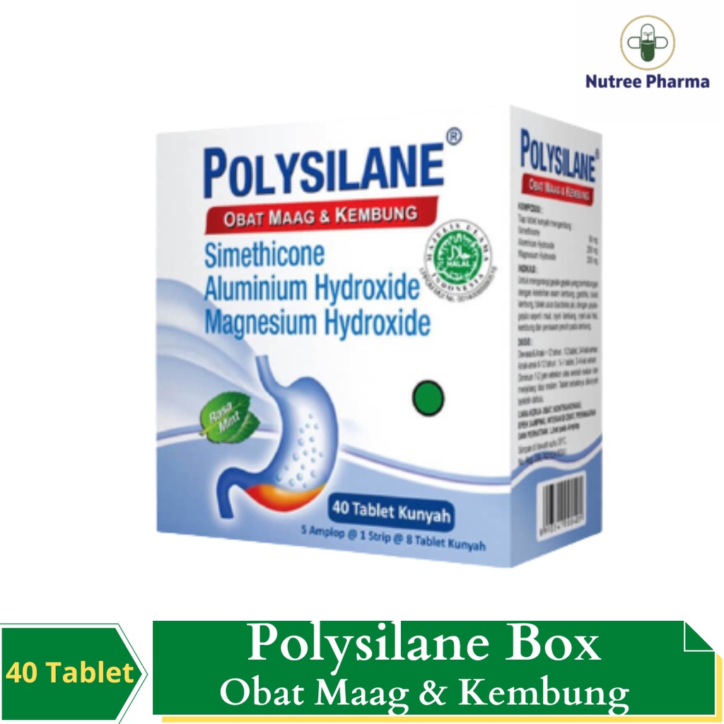 Jual Polysilane Box Isi 40 - Obat Maag & Kembung | Shopee Indonesia
