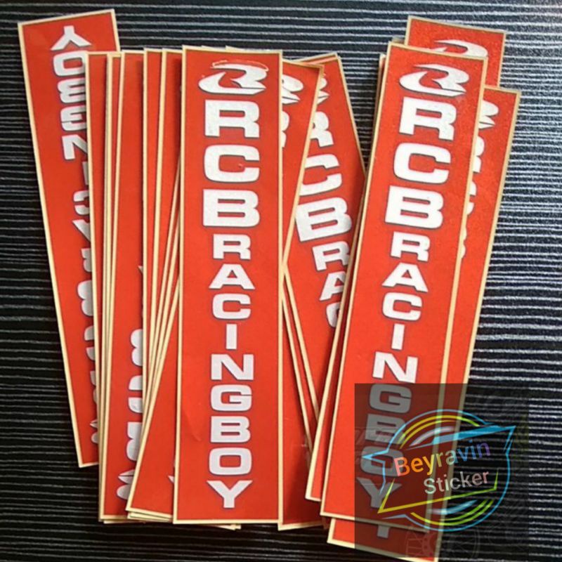 Jual STICKER SHOCK RCB RACING BOY CUTTING | Shopee Indonesia