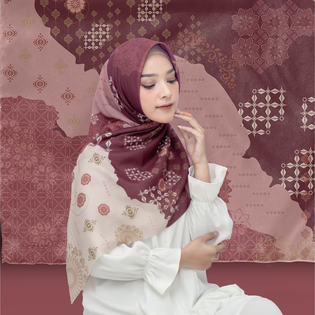 Jual JENAIAH IN MAHYA KERUDUNG SEGI EMPAT JILBAB MOTIF PRINT JILBAB ...