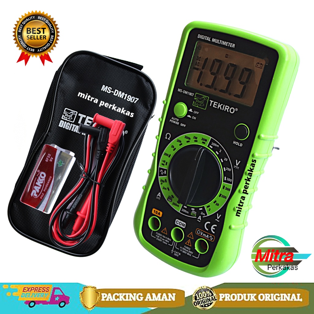 Jual TEKIRO DIGITAL MULTIMETER / MULTI TESTER / AVO METER DIGITAL ...