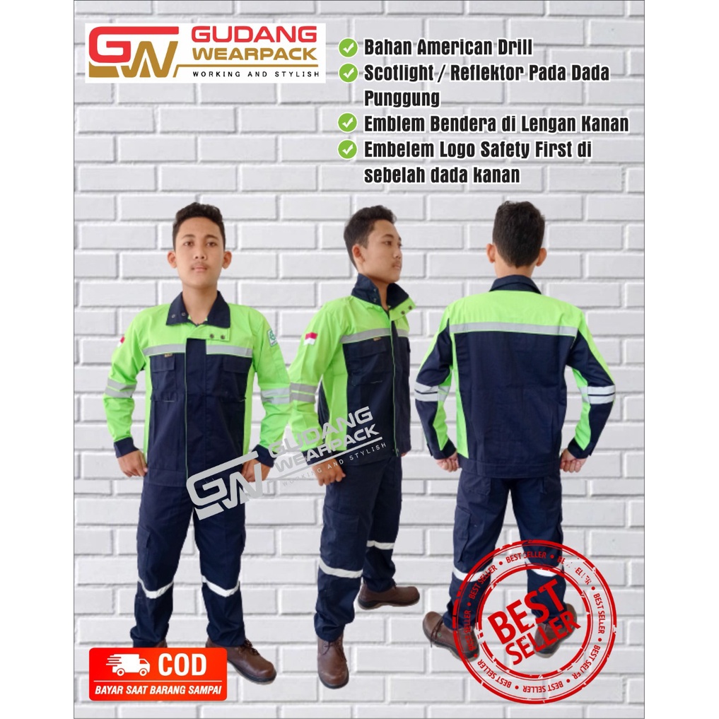 Jual Bagus Uniform - Pakaian Kerja Seragam Proyek Stelan SemiJaket ...
