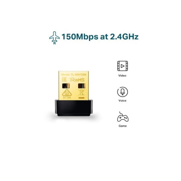 Jual TP-LINK 150Mbps Wireless N Nano USB Adapter Wifi Receiver TL ...